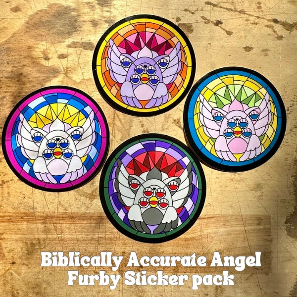 Biblically Accurate Angel Sticker Pack – Whimsy Glass Works